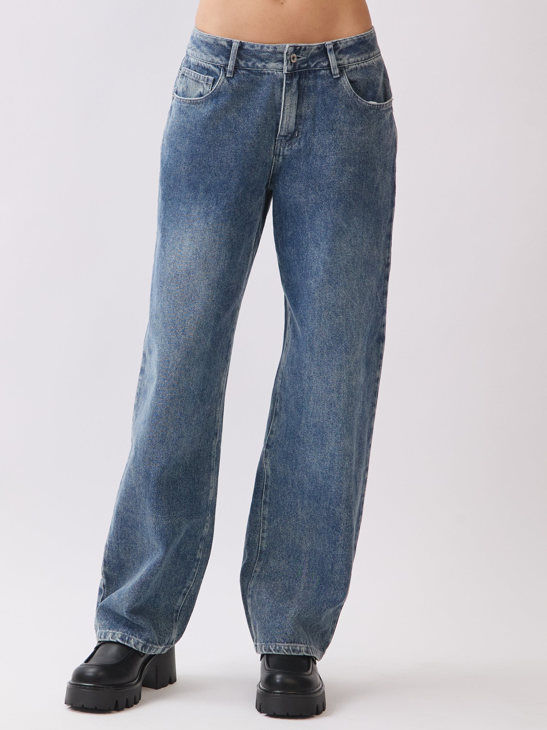Drop Zone Low Rise Wide Leg Jeans – BTTRMMT
