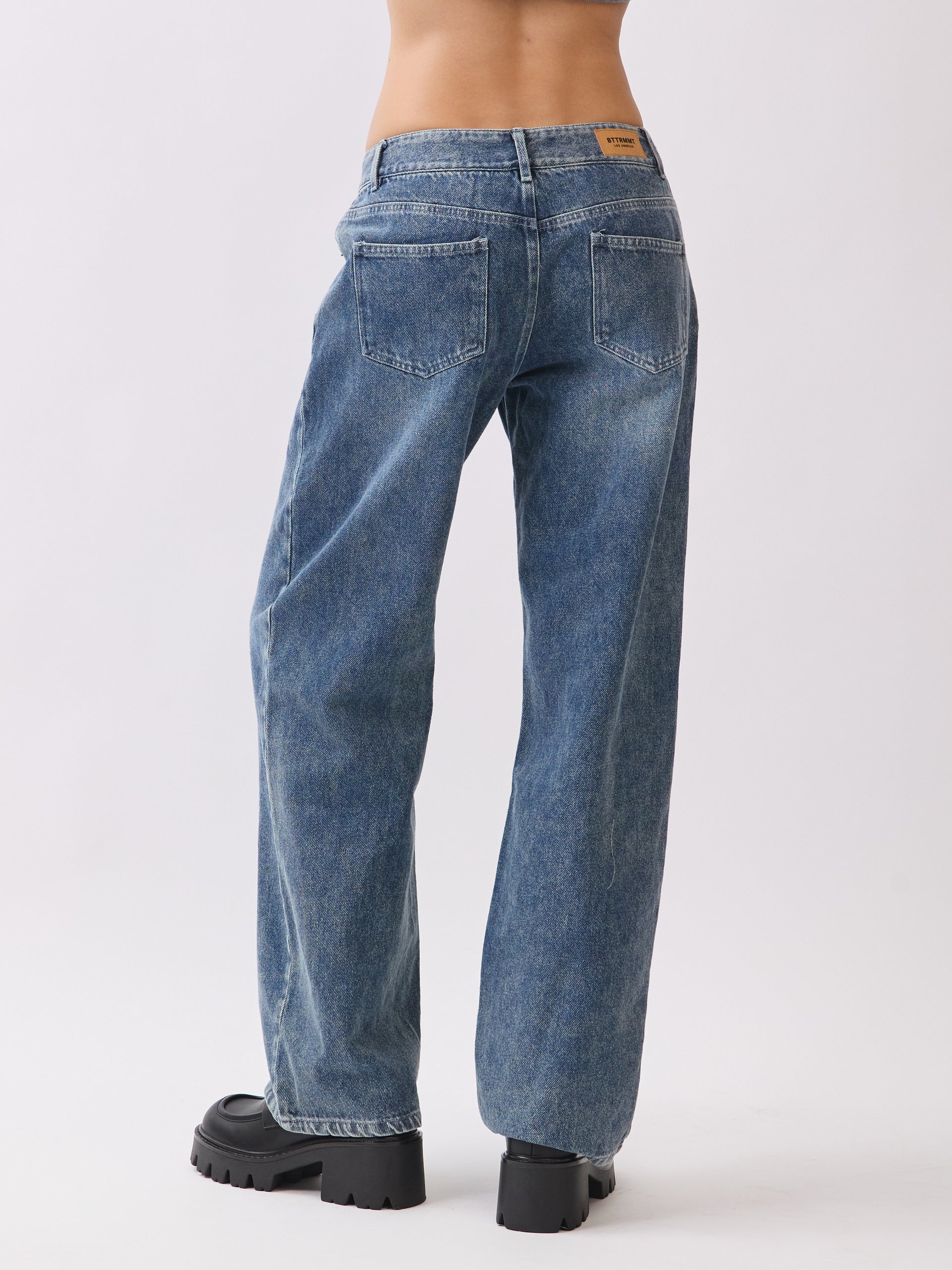 Drop Zone Low Rise Wide Leg Jeans – BTTRMMT